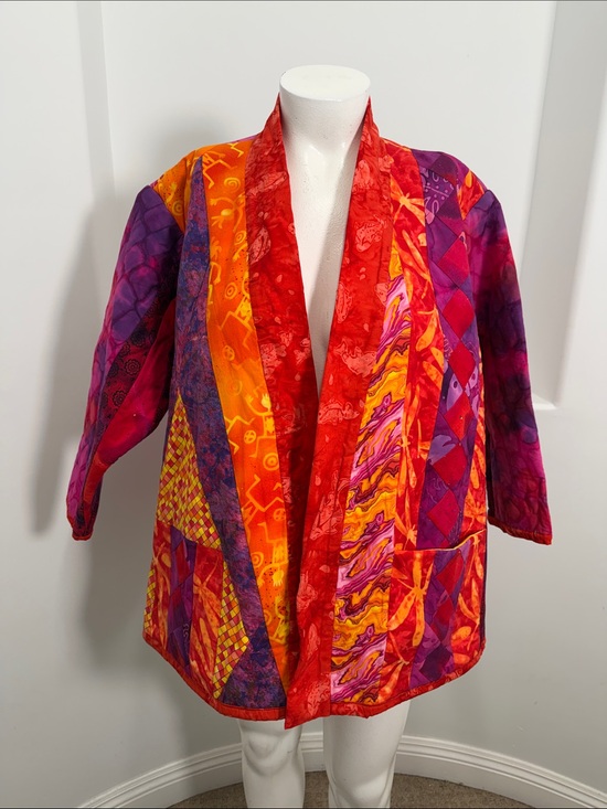 Handmade | Jackets & Coats | Reversible Patchwork Open Front Kimono ...